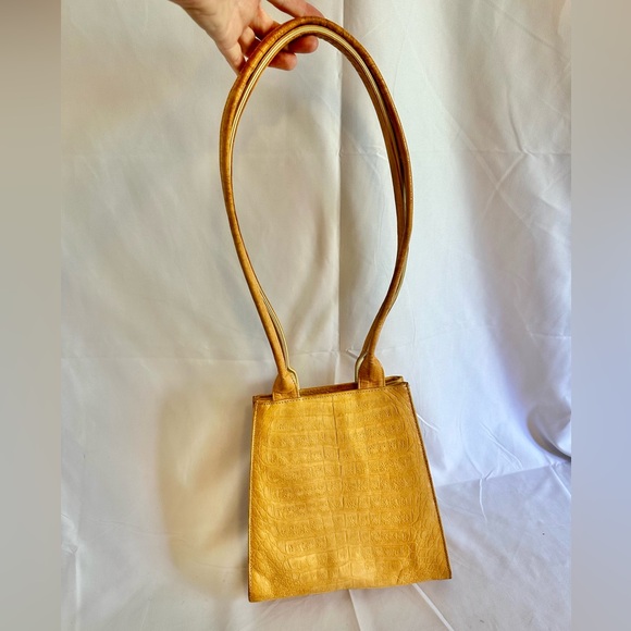 Sondra Roberts | Bags | Vintage Sandra Roberts Croc Embossed Leather ...